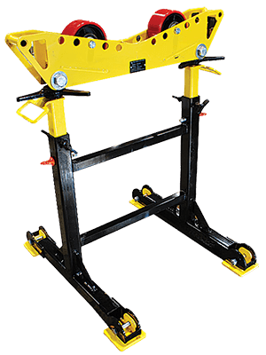 Refurbished 2-Ton Height Adjustable Pipe Roller Stands (Pipe Stands ...