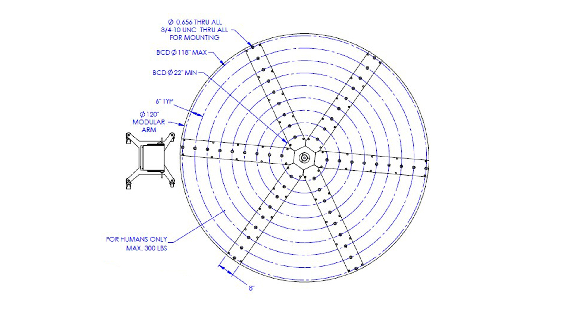 Refurbished 40-Ton Low Profile Welding Turntable: TRN40-200