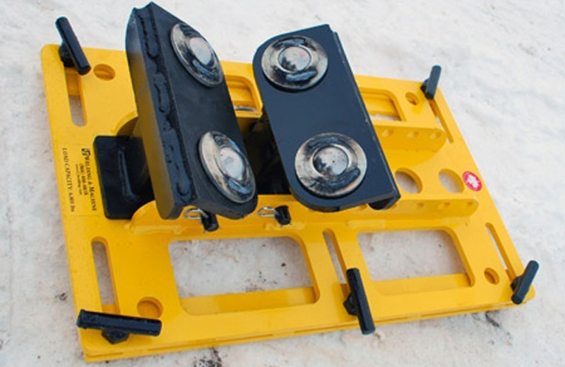 Multi-Directional Pipe Rollers For Rent / Beam Clamp Rigging Roller