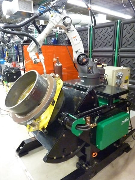 Gear Tilt Robotic Welding Positioner System: 1RPT-100
